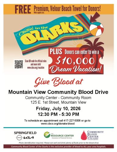 Blood Drive in Mtn View Offers Chance for $10,000 Vacation Prize ...